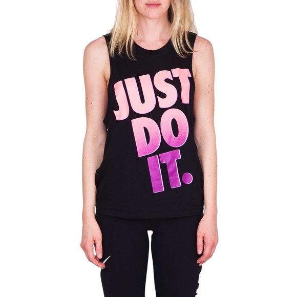 Nike | Tops | 3for3 Nike Just Do It Low Side Tank Top | Poshmark